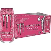 Amazon.com: Monster Energy Ultra Rosa, Sugar Free Energy Drink, 16 Fl ...