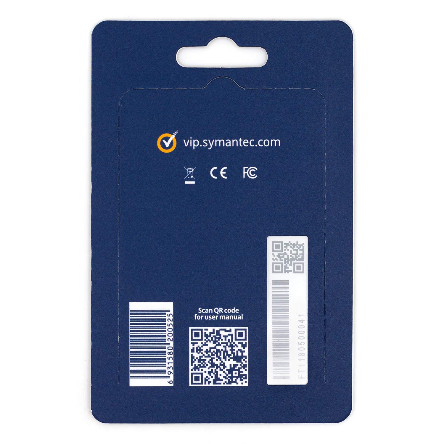 Symantec VIP Card Authenticator - OTP Display Token - Second Factor ...