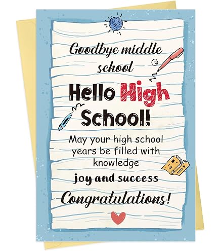 8th Grade Graduation Cards Sayings