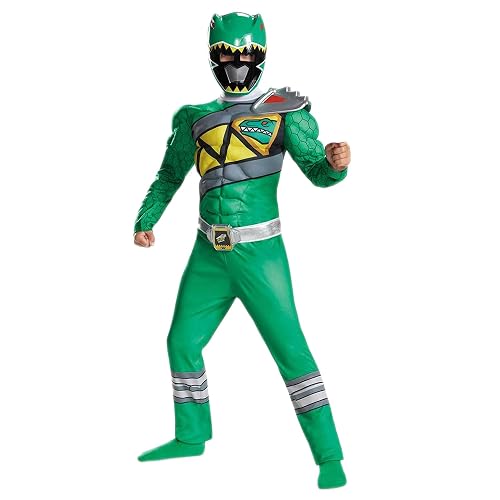 Green Power Rangers Costume for Kids. Official Licensed Green Ranger ...