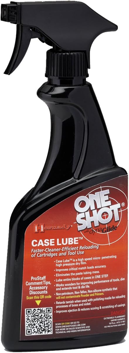 Amazon.com : Hornady One Shot Spray Case Lube with DynaGlide Plus (16 ...