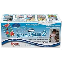 Amazon.com: Steam-A-Seam 2 Double Stick Fusible Web-9"X12" 5/Pkg