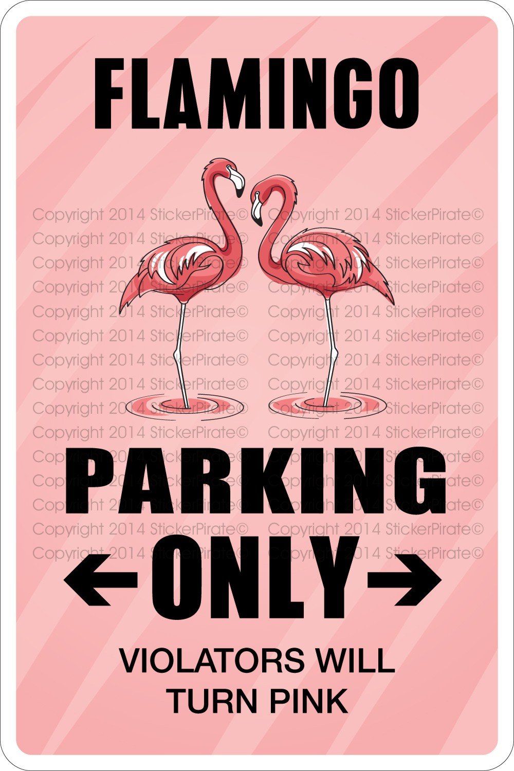 Amazon.com: Flamingo Crossing Sign Zone Xing | Indoor/Outdoor | 12 ...