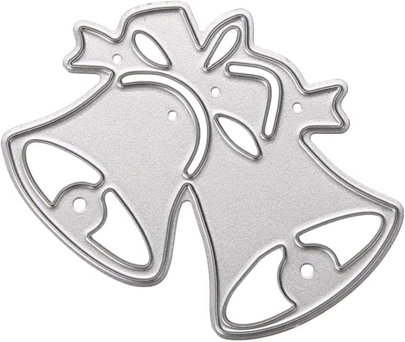 Demiawaking Christmas Jingle Bells Die Cutting Dies for Xmas Gift Card ...