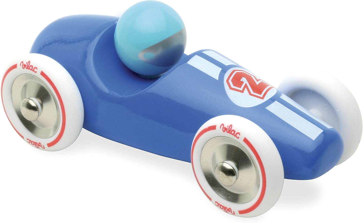 Vilac 2247B Large Race Car, Blue: Amazon.co.uk: Toys & Games
