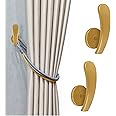 Amazon.com: Curtain Holdback, 2pcs Wall Mounted Drapery Tiebacks with ...
