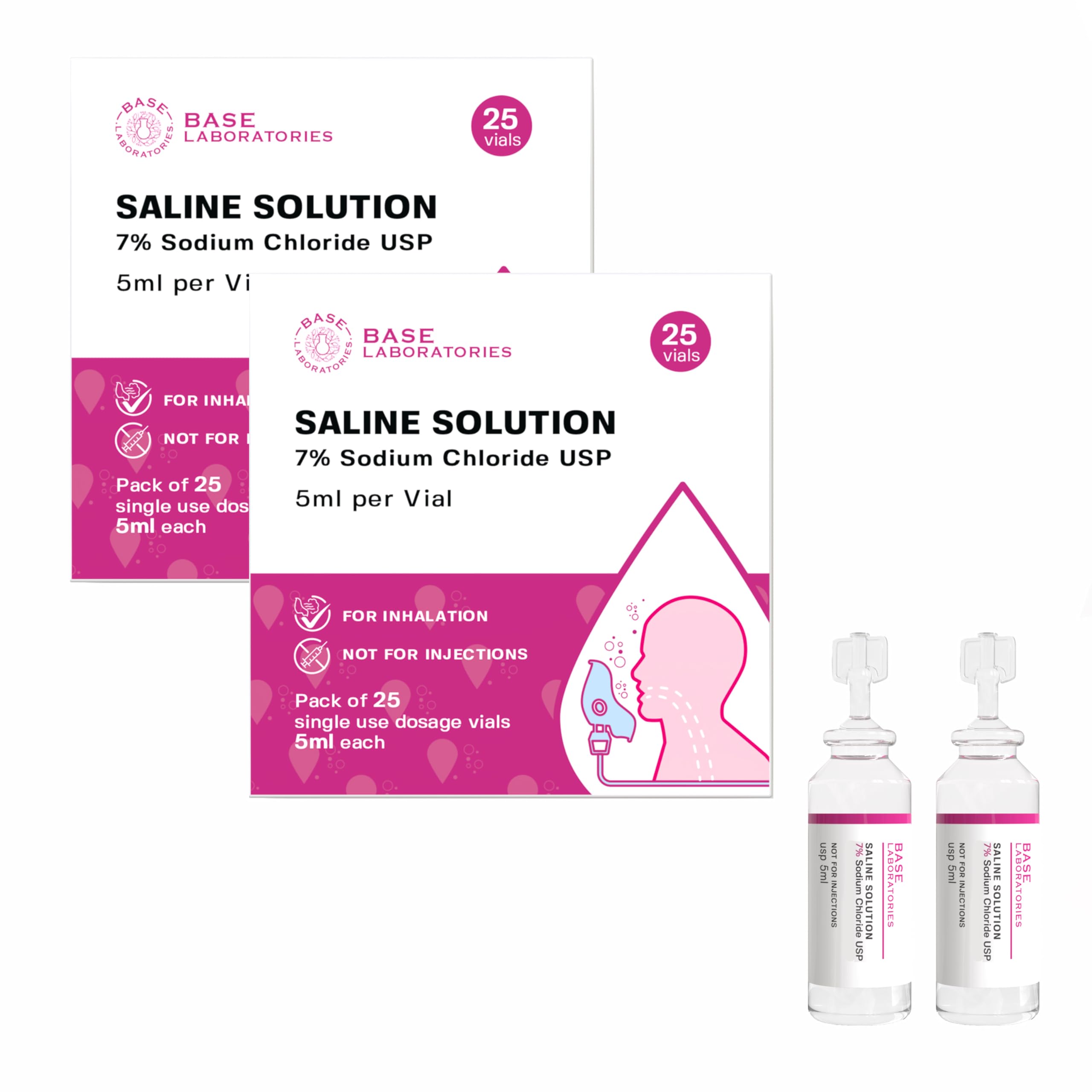 Mua BASE LABORATORIES 7% Saline Solution for Nebulizer Machine | Saline ...