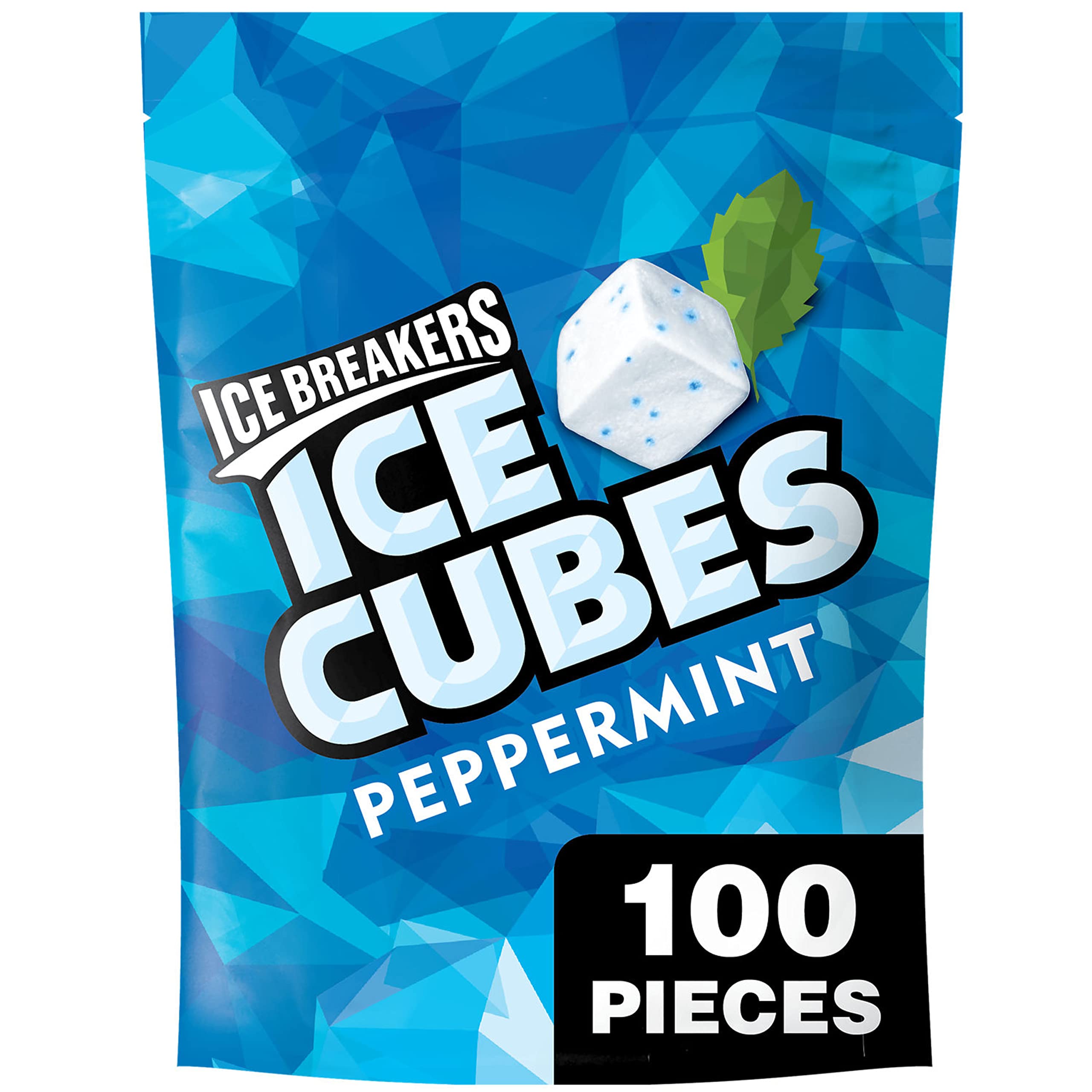 Mua ICE BREAKERS Ice Cubes Peppermint Sugar Free Chewing Gum Pouch, 8. ...
