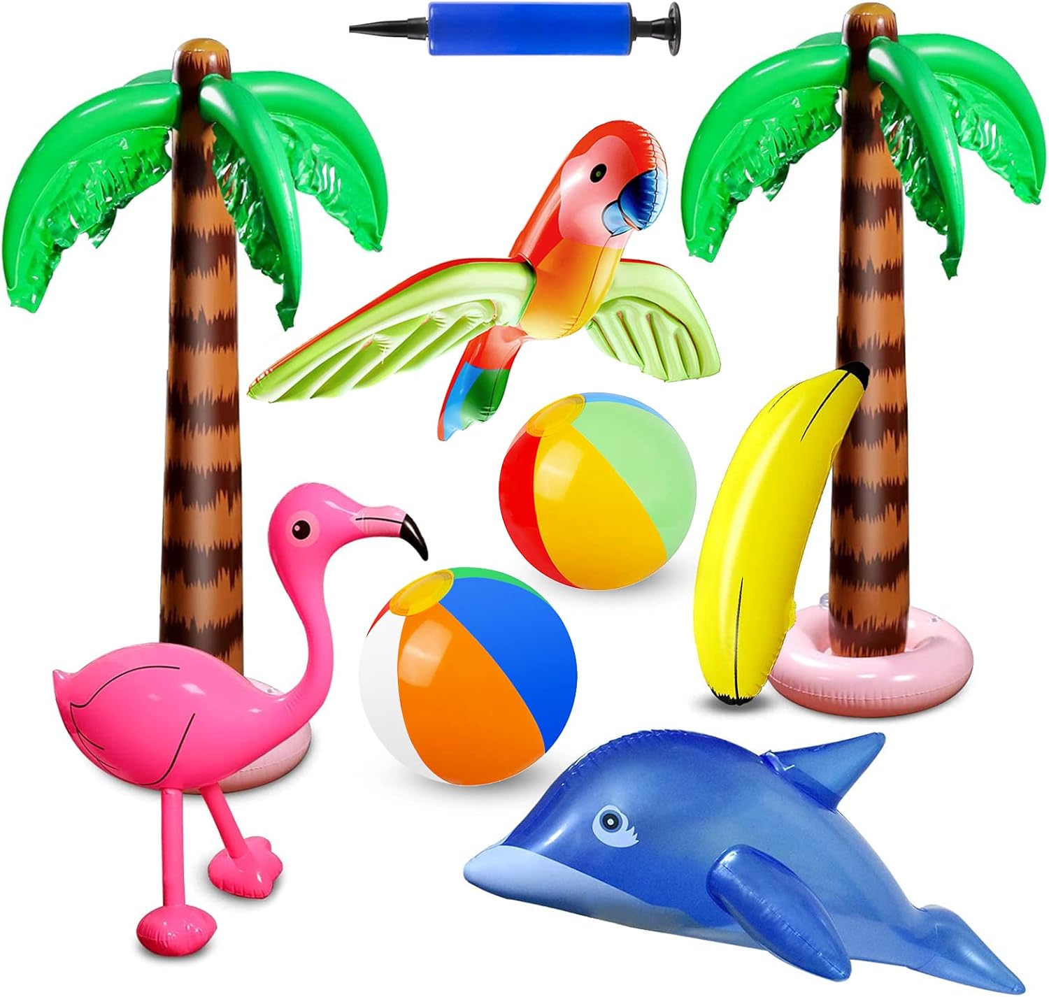 Eutionho Pool Inflatables Toys for Parties, Inflatable Palm Trees ...