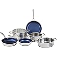 Amazon.com: The Blue Jean Chef 9-Piece Stainless Steel Cookware Set ...