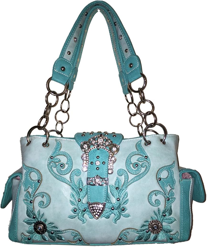 Amazon.com: 2015 New Style Rhinestone Buckle Concho Concealed Carry ...