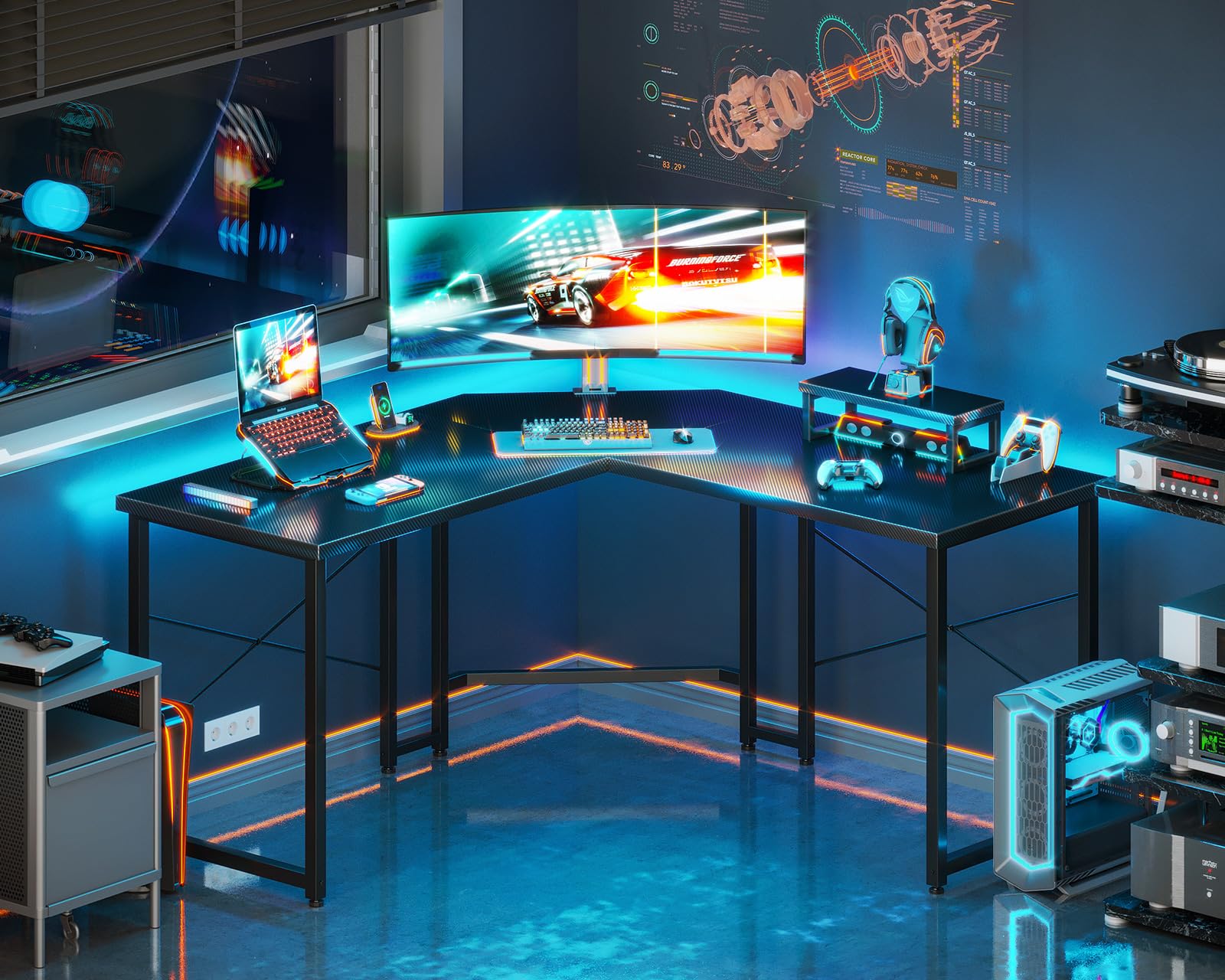 Mua AODK L Shaped Gaming Desk, Computer Corner Desk, PC Gaming Desk ...