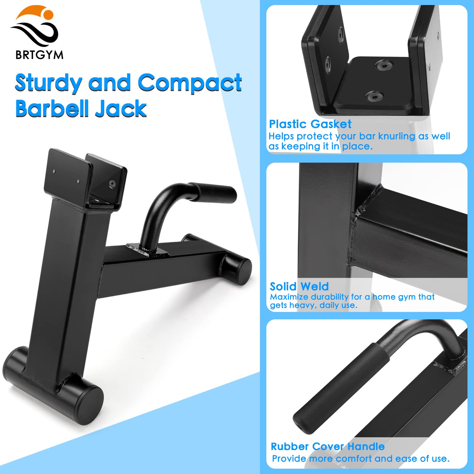Mua Deadlift Jack Barbell Stand,Carbon Steel Made,Easily Load and ...