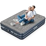 iDOO Air Mattress, Inflatable Airbed with Built-in Pump, 3 Mins Quick Self-Inflation ...