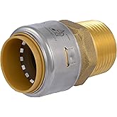 Amazon.com: SharkBite Max 1 Inch Coupling, Push to Connect Brass Plumbing Fitting, PEX Pipe ...