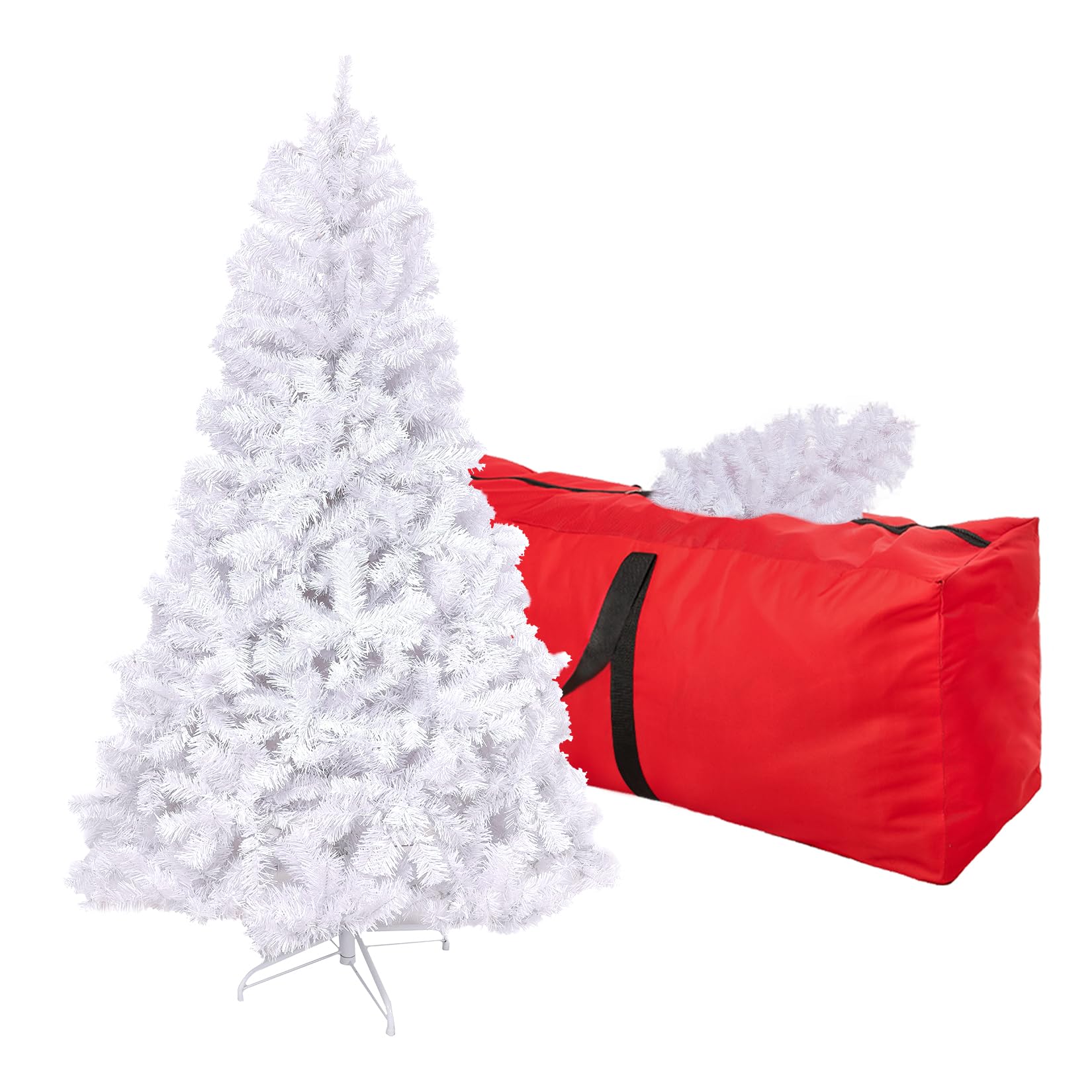 Mua 6ft White Artificial Christmas Tree, Arbol de Navidad with 1000 ...