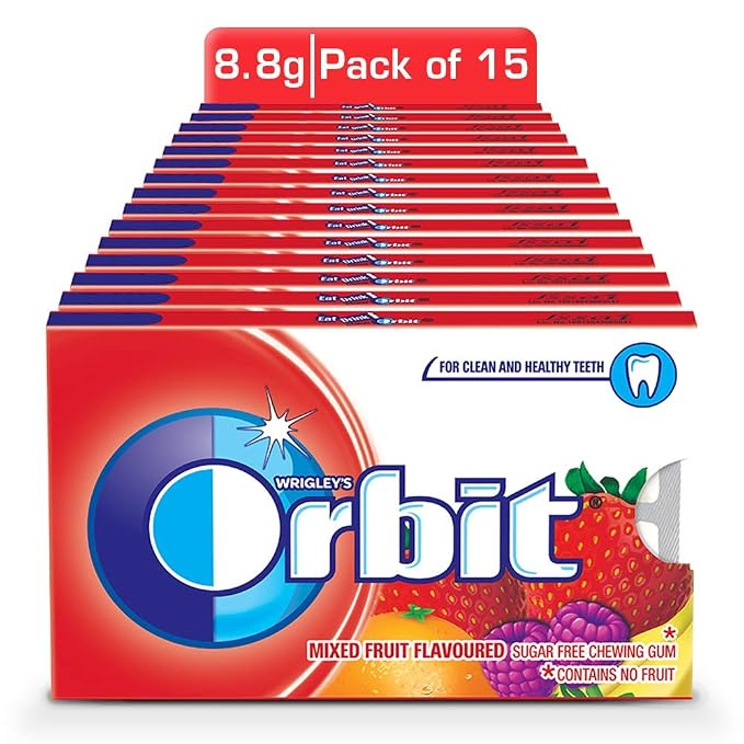 Orbit Wrigley Mixed Fruit (15 Pieces): Amazon.in: Grocery & Gourmet Foods