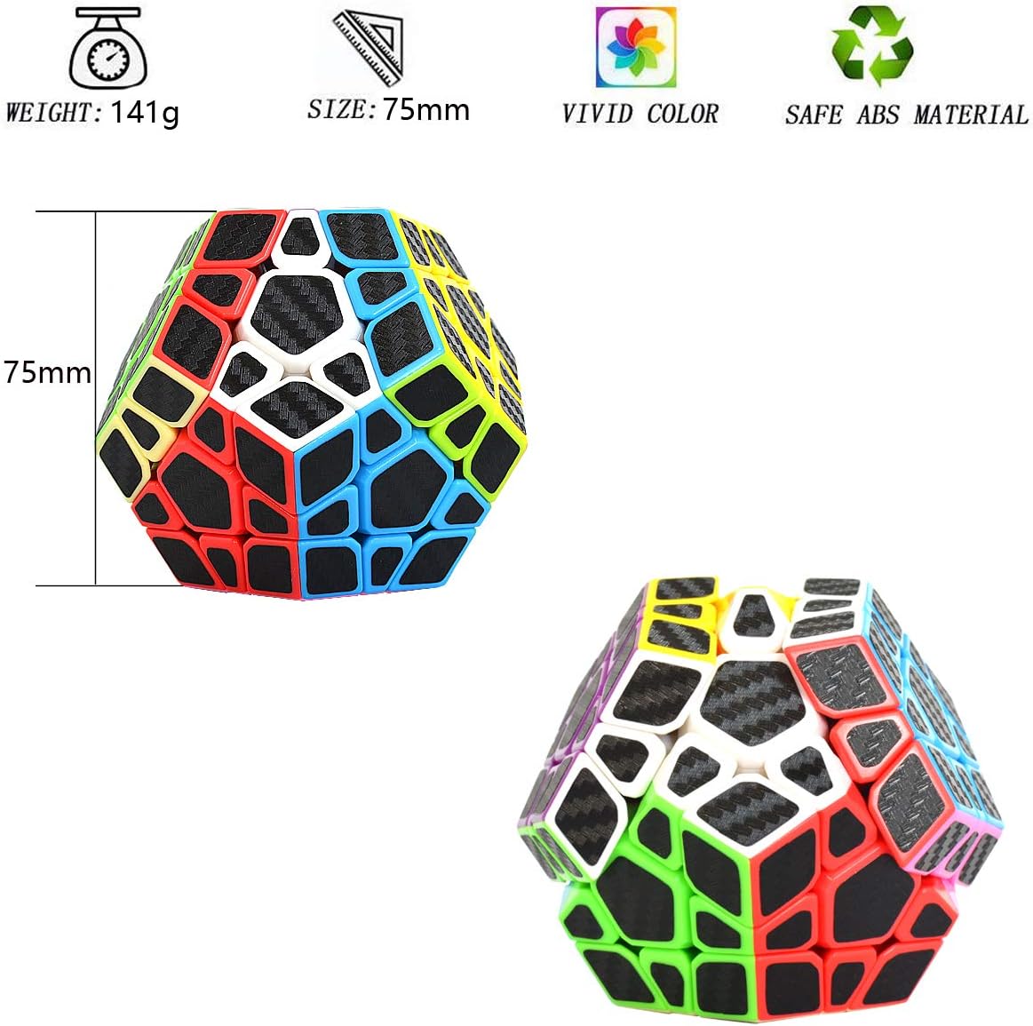Maomaoyu Megaminx Dodecahedron Cube 3×3 3x3x3 Smooth Magic Cube Puzzle ...