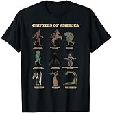 Amazon.com: Cryptid Shirt Monster of America Educational Cryptozoology ...