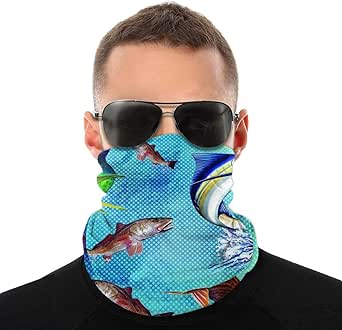 Colorful Catfish Reusable Face Mask Breathable Bandana Summer ...