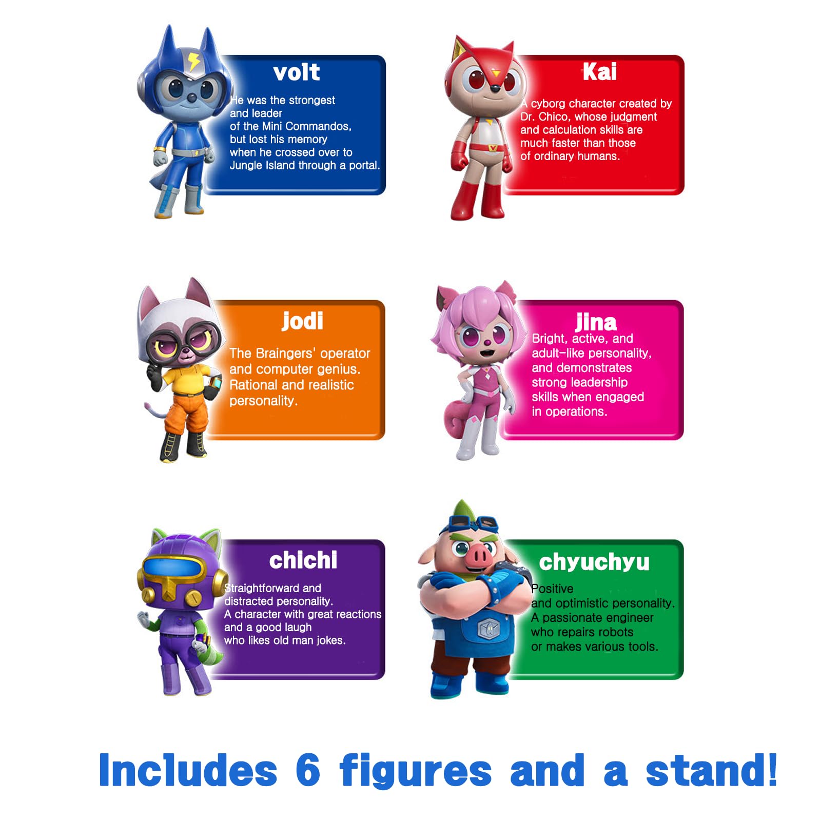 Mua Korean TV Animation Mini Force V Rangers Heroes Figure Set Action ...
