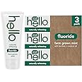 Amazon.com : Hello Naturally Whitening Fluoride Toothpaste, Natural ...