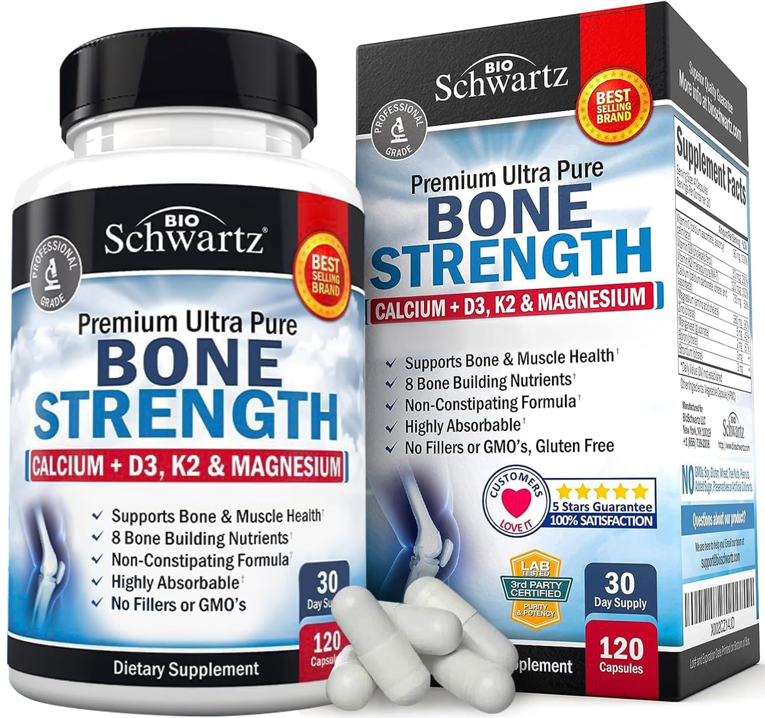 Mua Bone Strength Calcium Supplement - With Calcium, Vitamin D3, K2, C ...