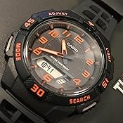 Casio Men's AQS800W-1B2VCF Slim Solar Multi-Function Analog Digital ...