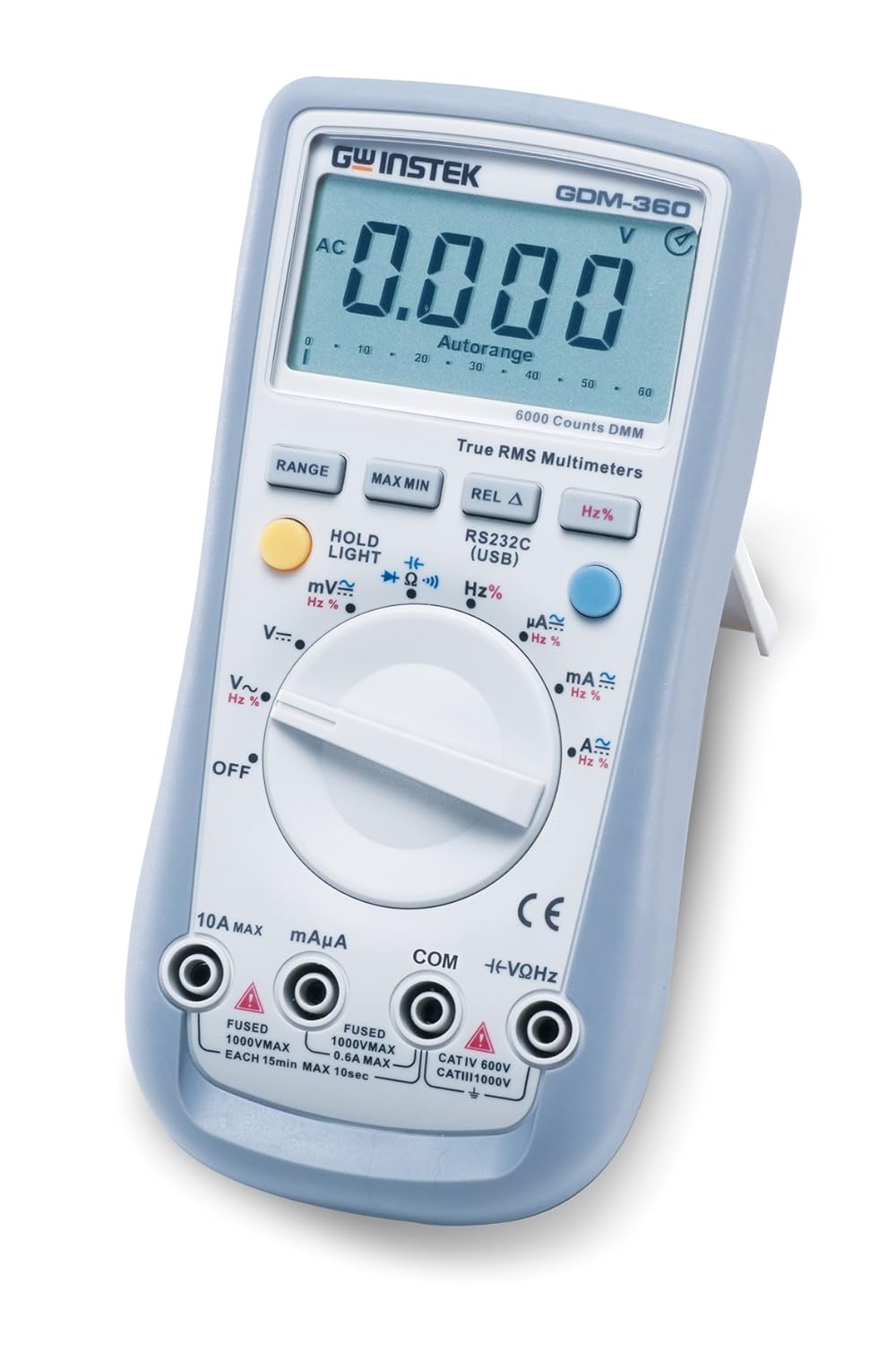 GW Instek GDM-360 Handheld Digital Multimeter with True RMS Measurement ...