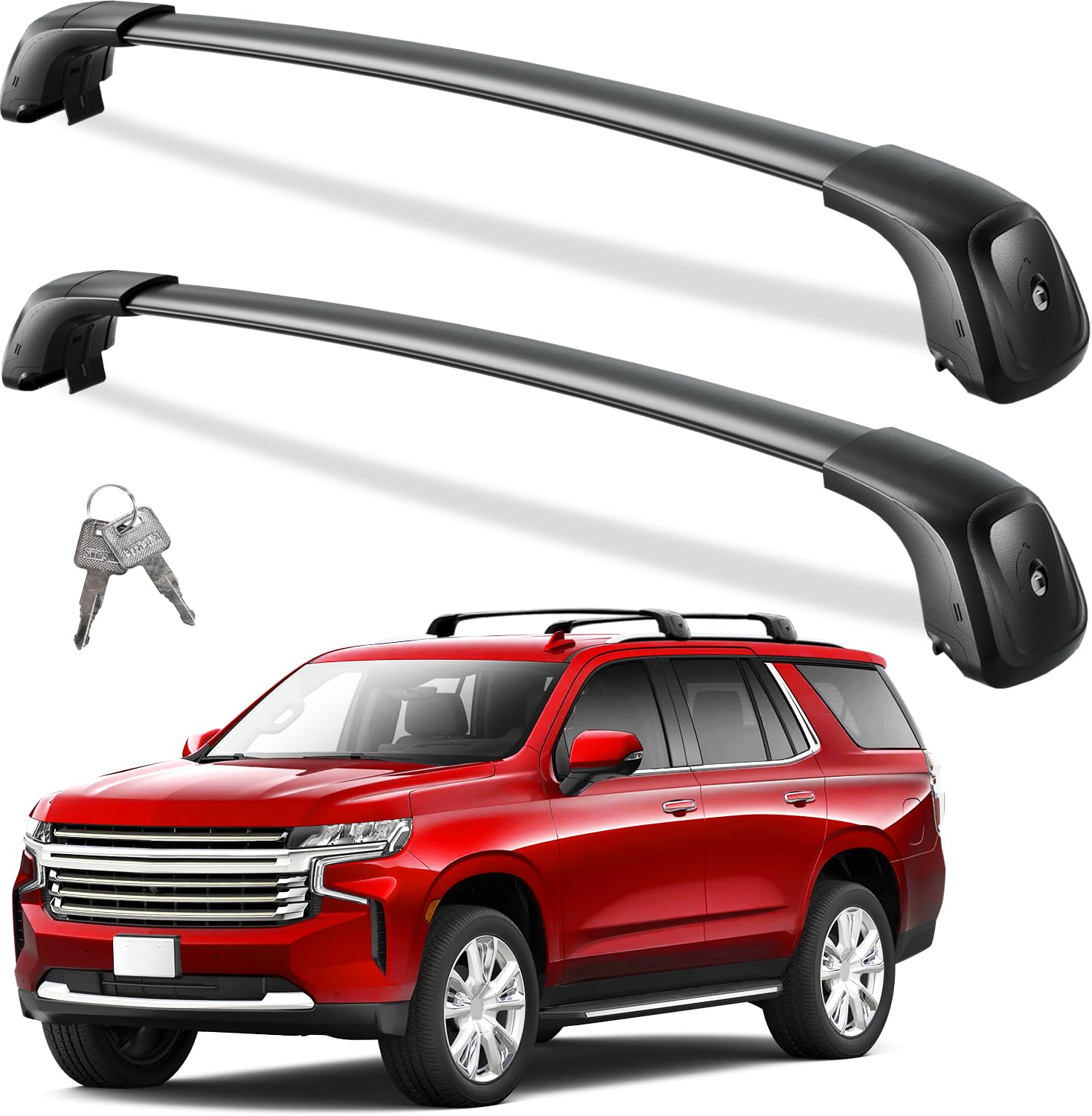 Wonderdriver Heavy Duty 330lb Roof Rack Cross Bars Compatible with ...