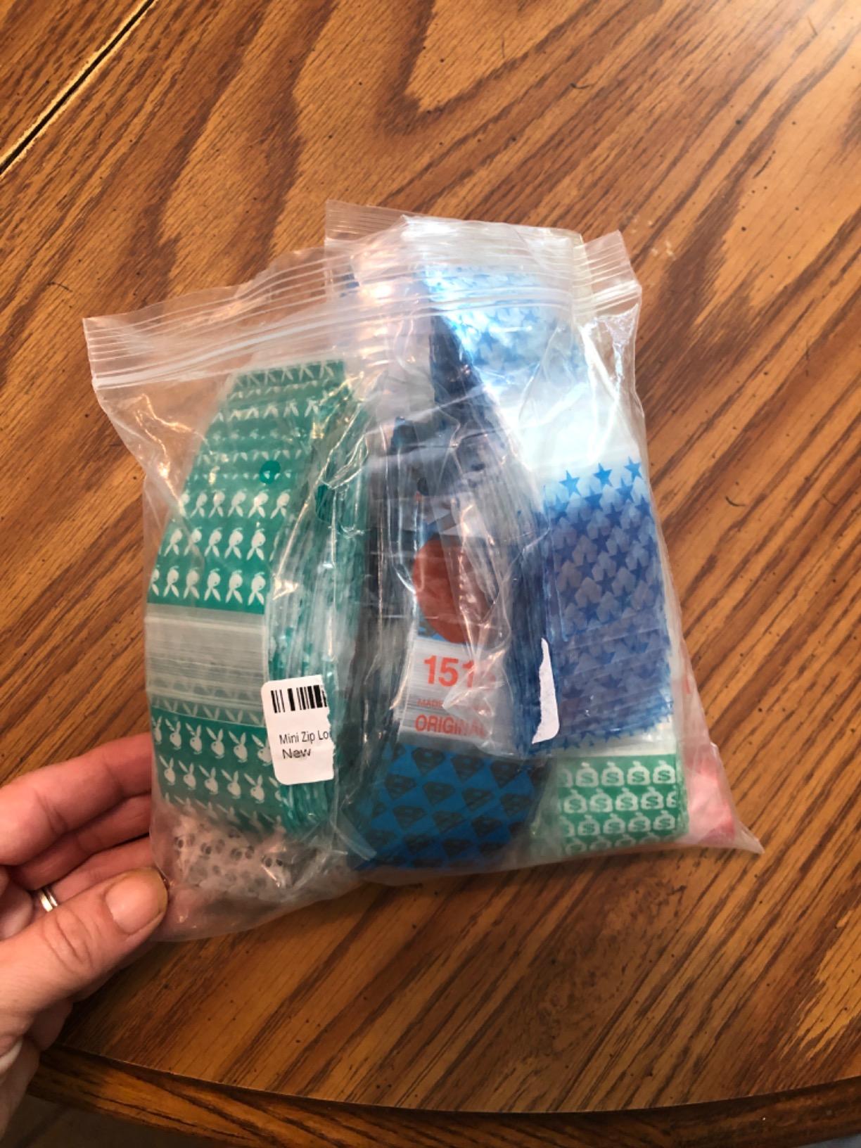 $3/mo - Finance Mini Zip Lock Baggies 1 1/2" x 1 1/2" Colored with ...