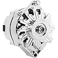 Amazon.com: Chrome 1 Wire GM Alternator New Self Exciting High Output 105A One wire Compatible ...