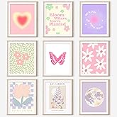 Amazon.com: Danish Pastel Room Decor Aesthetic, 50pcs, Wall Decor Posters for Bedroom, Wall ...