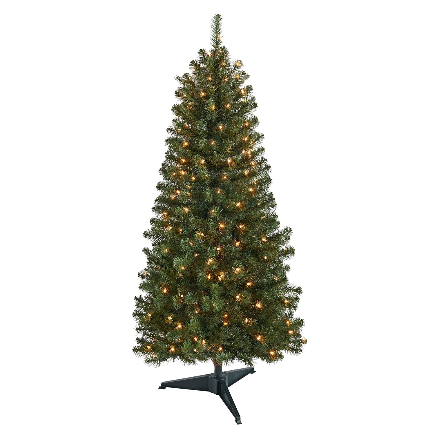 New One 5 Feet Christmas Tree Prelit Artificial Christmas Everett Pine ...