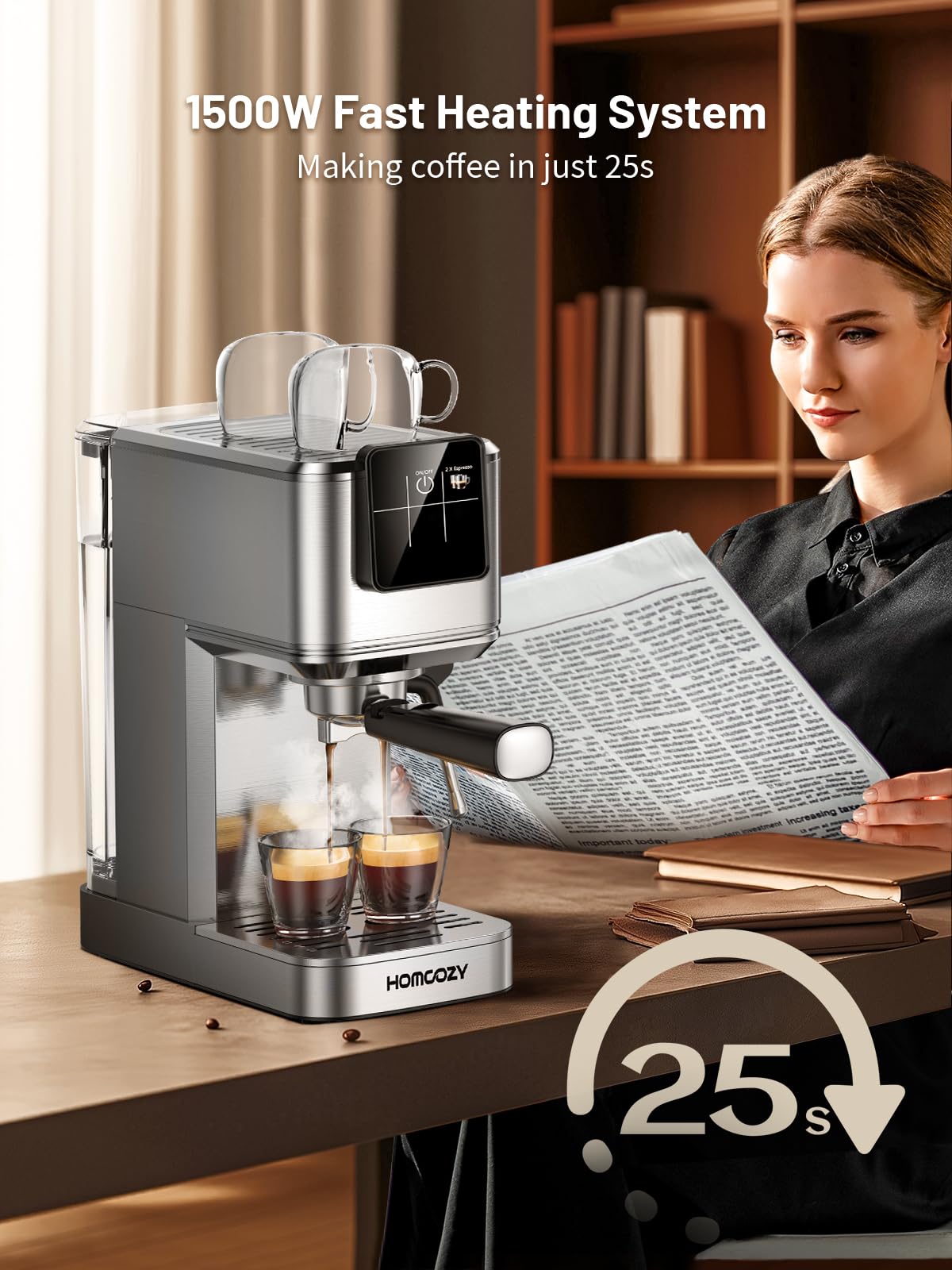Mua 20 Bar Espresso Coffee Machine with Rapid Cold Brew Technology ...