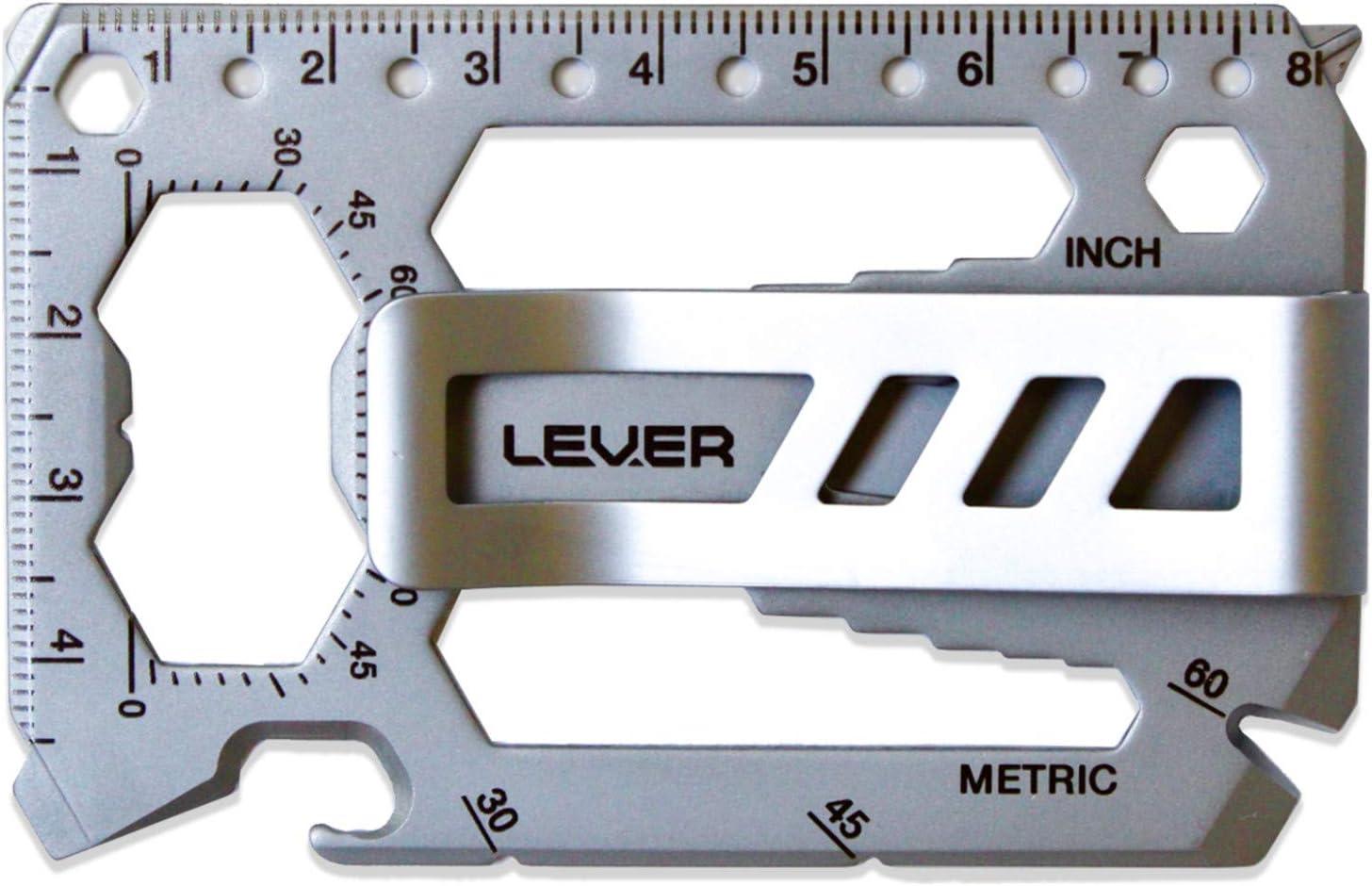 Lever Gear Toolcard Pro with Money Clip - 40 in 1 Credit Card Multitool ...
