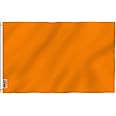Amazon.com : Anley Fly Breeze 3x5 Foot Solid Orange Flag - Vivid Color and Fade Proof - Canvas ...