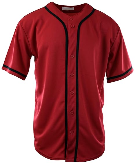 ChoiceApparel Men's Baseball Team Jerseys (Red, X-Large): Amazon.in ...