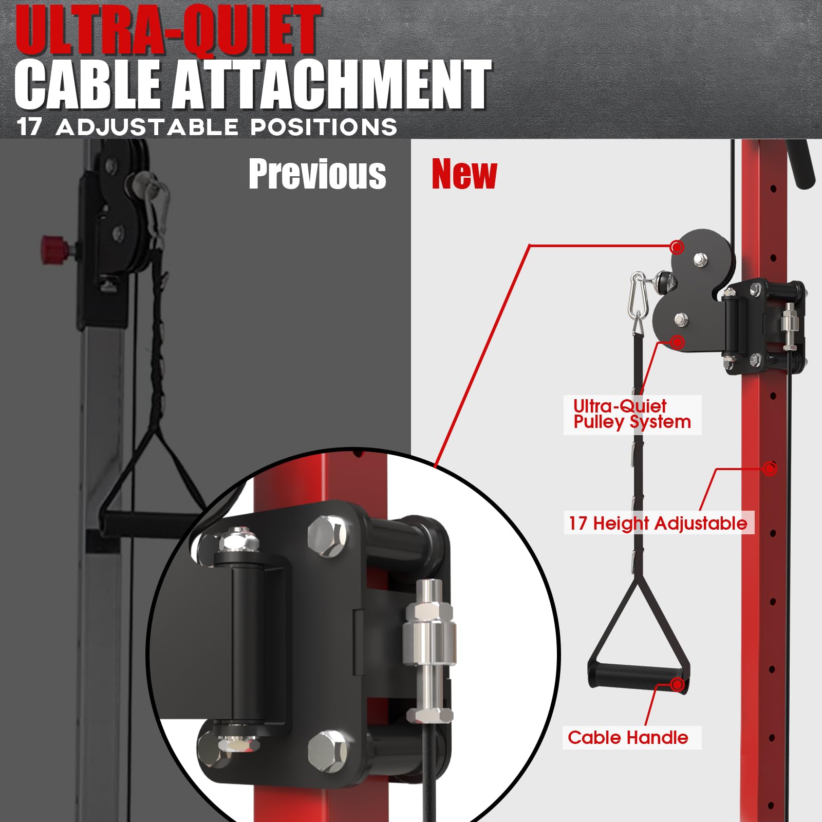 Mua syedee Cable Crossover Machine, Functional Trainer with 17 ...