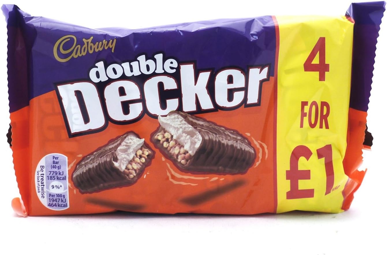 Cadbury Double Decker 160g (8 Packs of 4, Total 32): Amazon.co.uk: Grocery