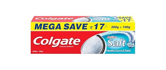 Buy Colgate Active Salt Toothpaste, Germ Fighting Toothpaste for ...