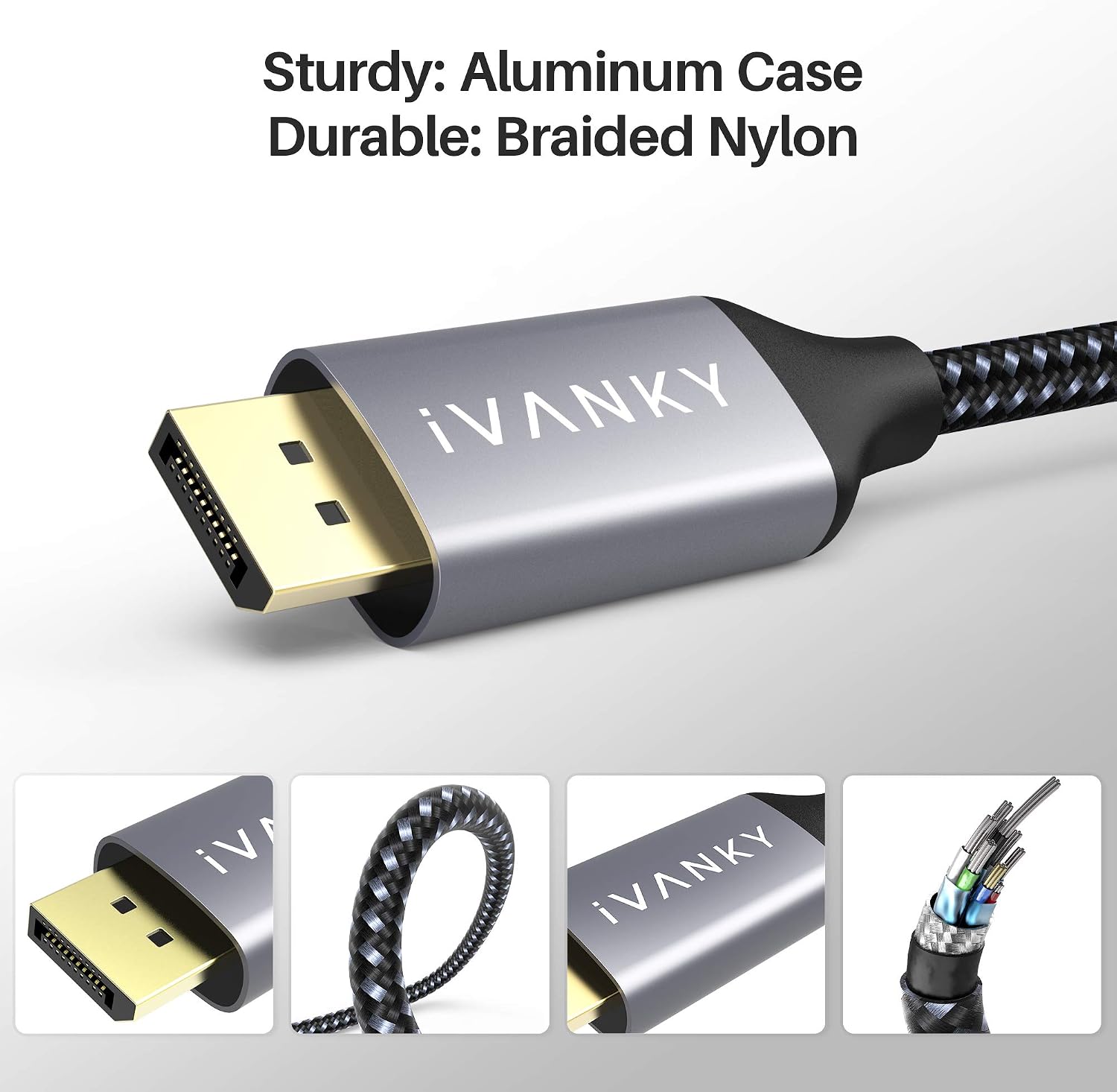 iVANKY USB C to DisplayPort Cable, [2020 Updated Version] 4K@60Hz ...