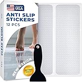 Amazon.com: Homergy Anti Slip Shower Stickers 24 PCS, Invisible Non ...