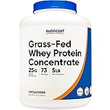 Amazon.com: Nutricost Grass-Fed Whey Protein Concentrate (Vanilla) 5LBS - Undenatured, Non-GMO ...