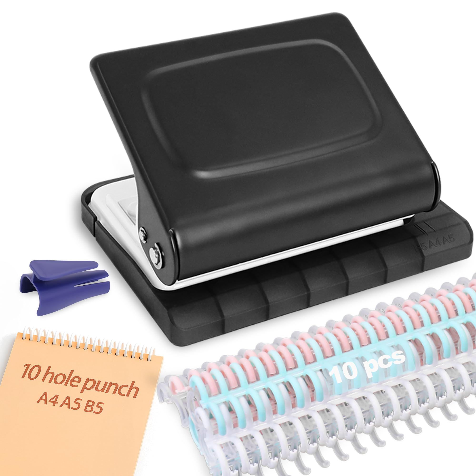 Mua 10 Hole Punch Binding Machine for Planners with 10 Multi-Color ...