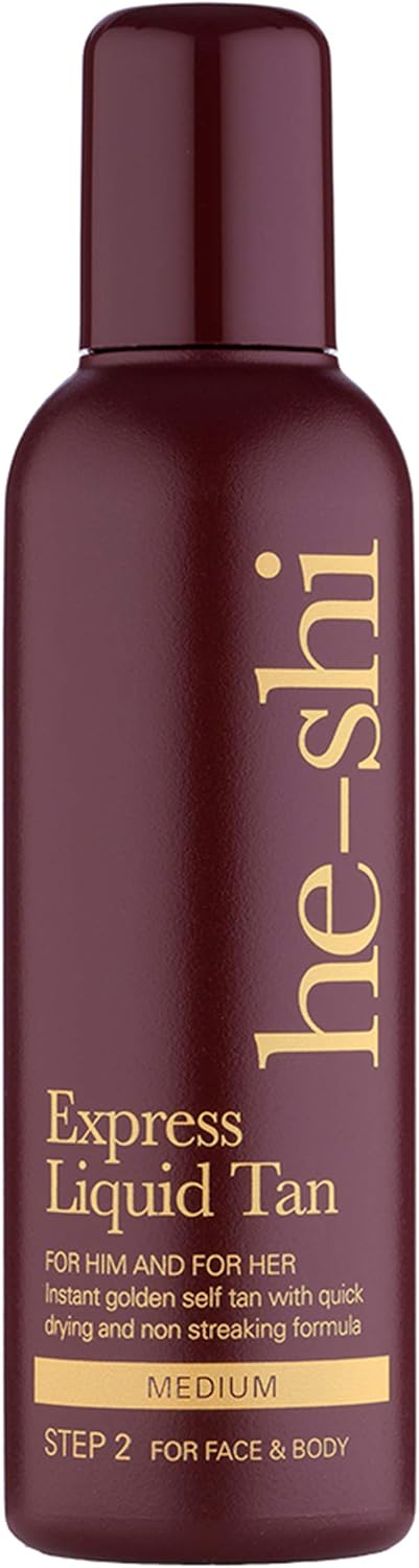 He-Shi Express Liquid Tan Instant Fake Tan Liquid – No False Tan Smell ...