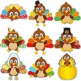 Amazon.com: JarThenaAMCS 50Pcs Thanksgiving Turkey Cutouts Turkey Paper ...