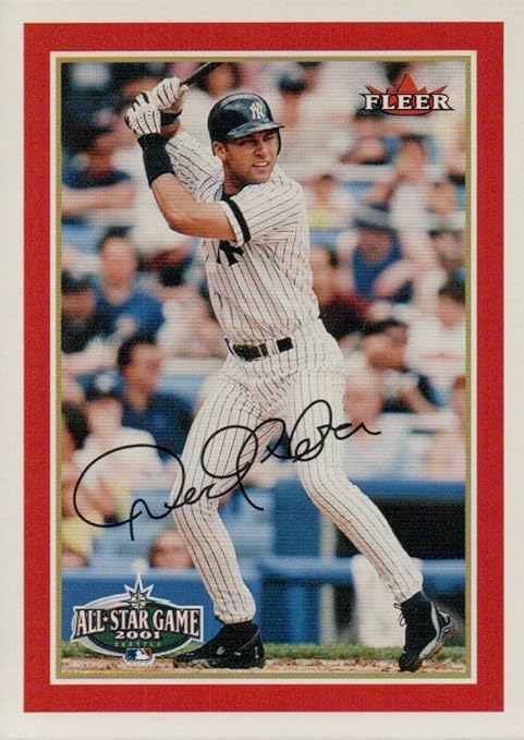 DEREK JETER COLLECTIBLE BASEBALL CARD ALL STAR GAME 2001 FROM OREO RITZ ...