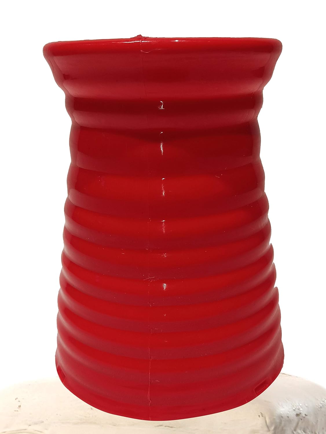 Buy The Floral Studio Ceramic Type Red Ribbed Pot for Home Decoration ...