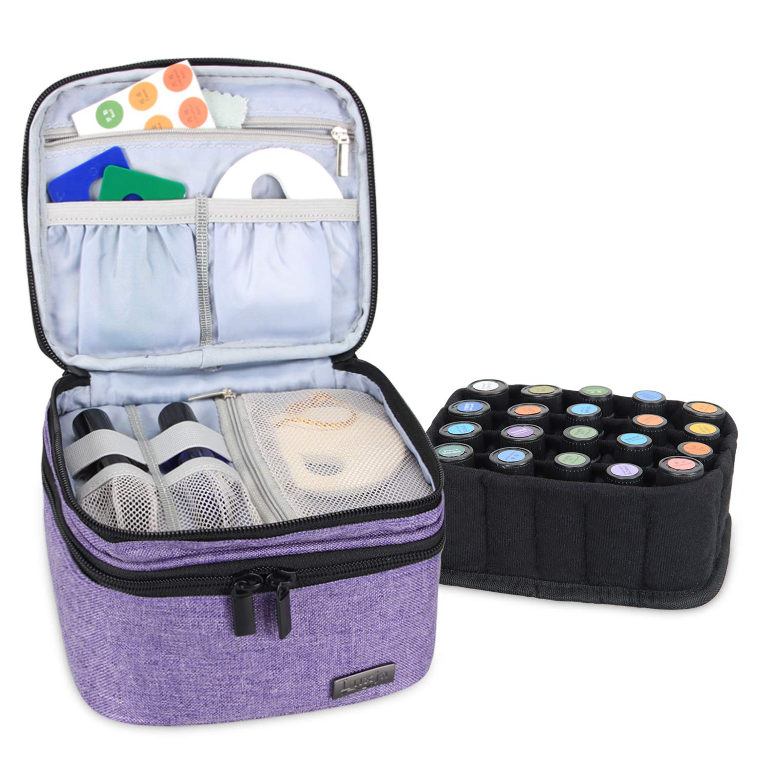 Amazon.com : LUXJA Essential Oils Bag - Holds 20 Bottles (5ml-30ml ...